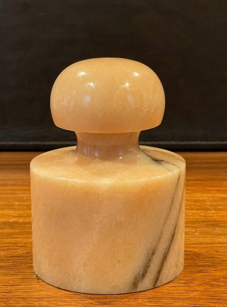 Post-Modern Italian Marble Column Paperweight For Sale at 1stDibs