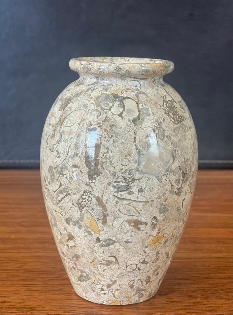 Post-Modern Italian Marble Vase For Sale at 1stDibs