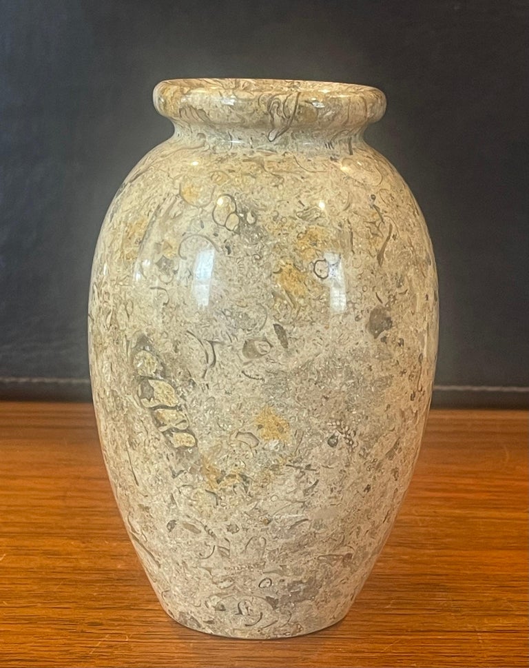 Post-Modern Italian Marble Vase For Sale at 1stDibs