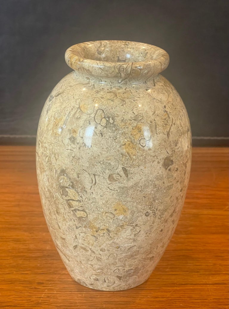 Post-Modern Italian Marble Vase For Sale at 1stDibs