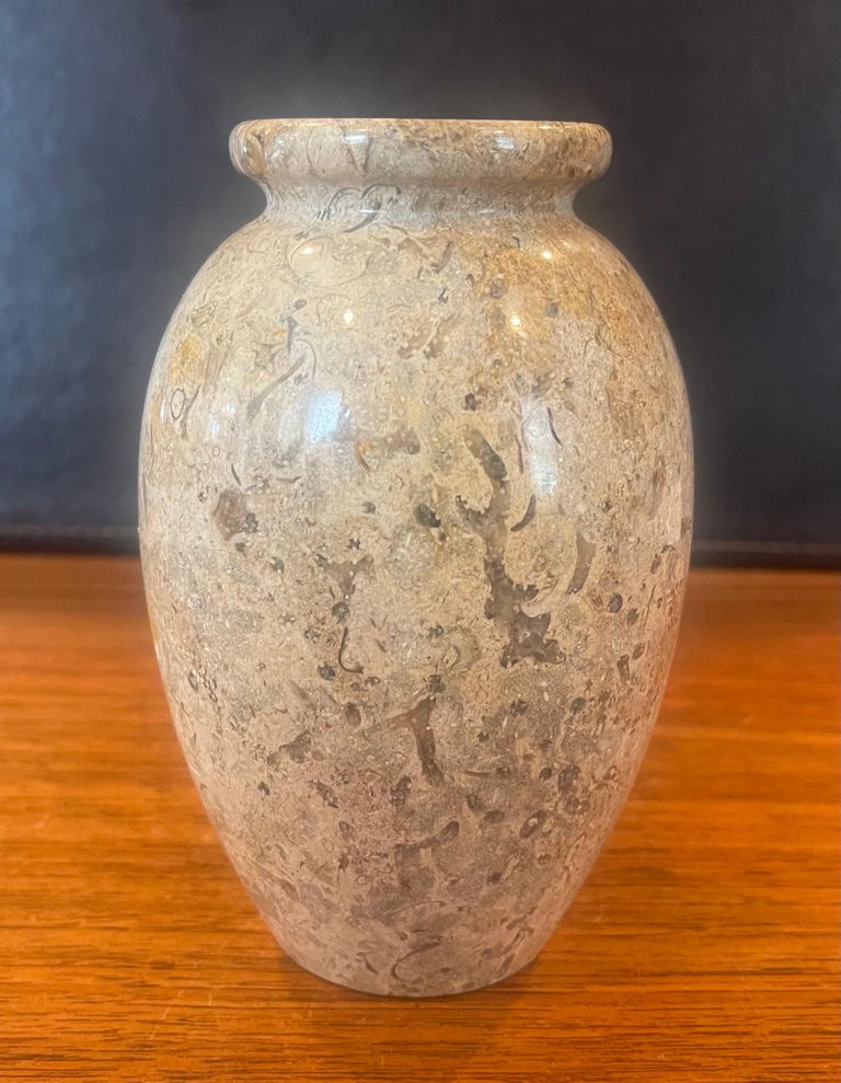 Post-Modern Italian Marble Vase For Sale at 1stDibs