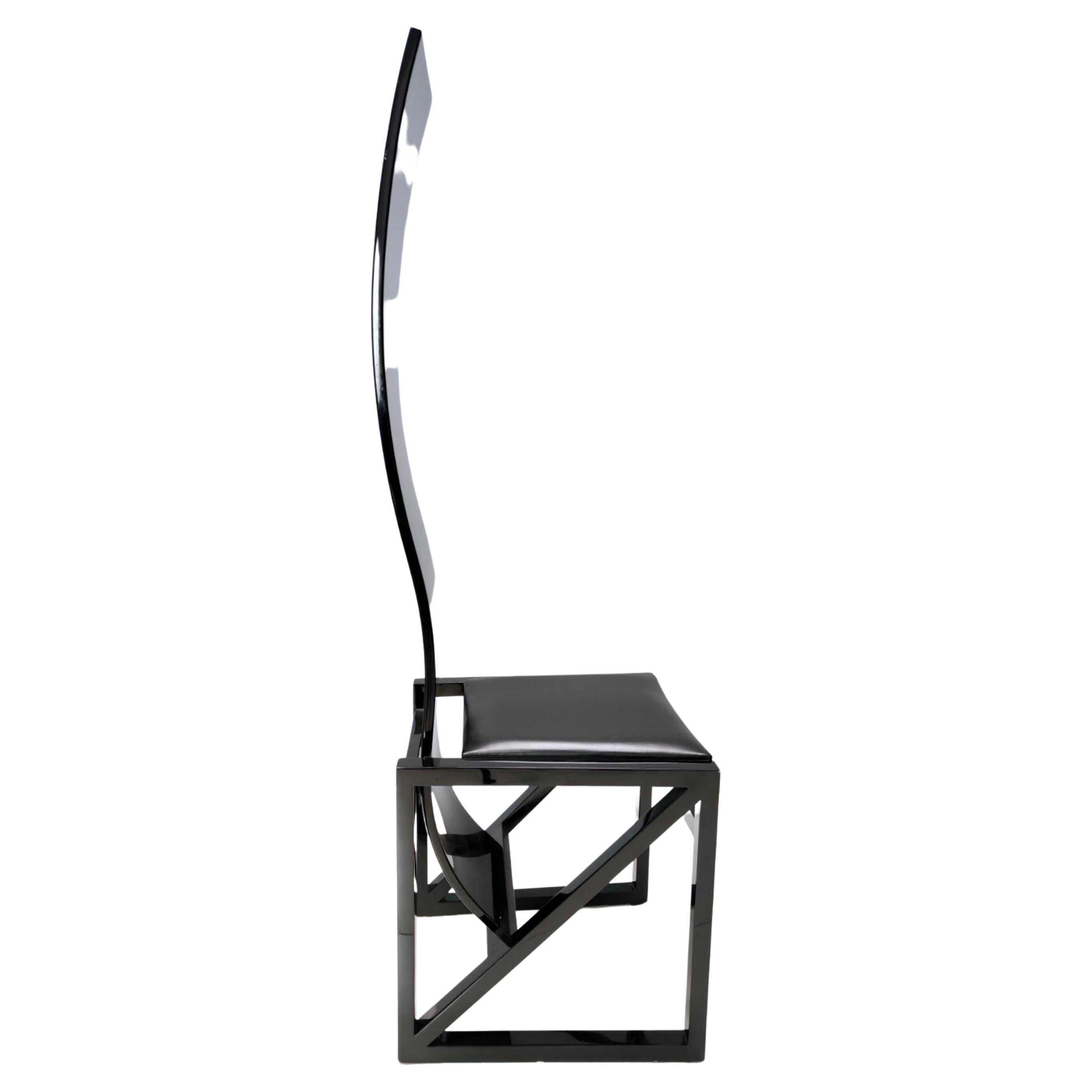 Post modern Japanese EDO Purple Black Chair by Kisho Kurokawa PPM ...