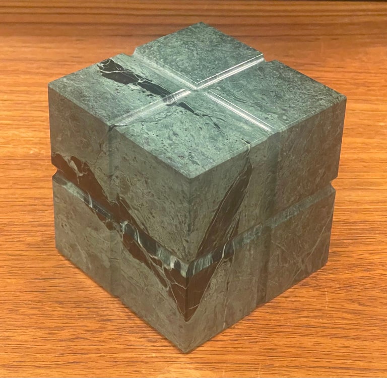 Post-Modern Marble Block / Paperweight For Sale at 1stDibs