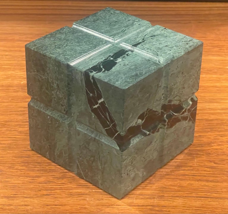 Post-Modern Marble Block / Paperweight For Sale at 1stDibs