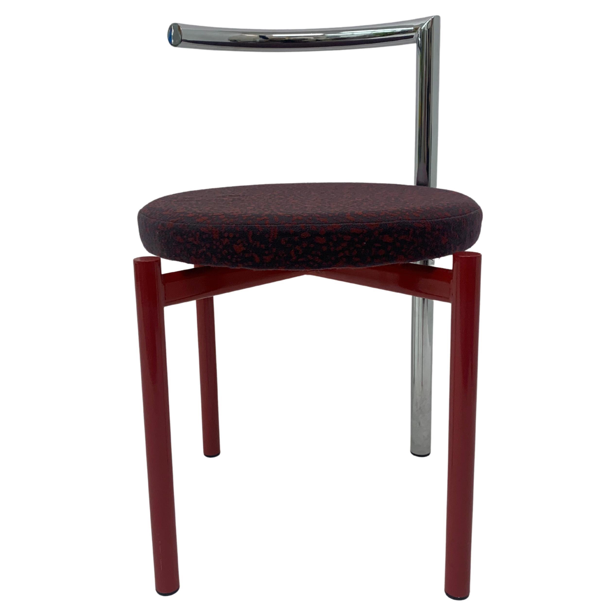 Post Modern Chair w/ Attached Telephone Table at 1stDibs