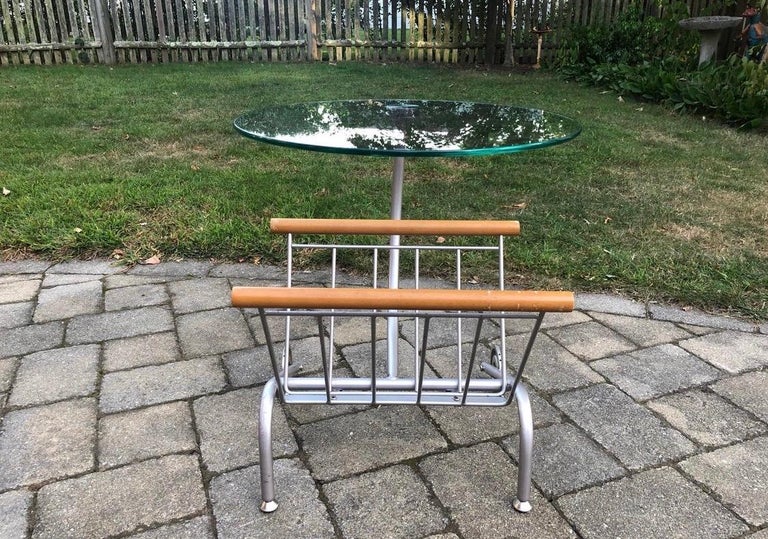 Postmodern Memphis Style Peter Maly Side Table Magazine Holder Ligne ...