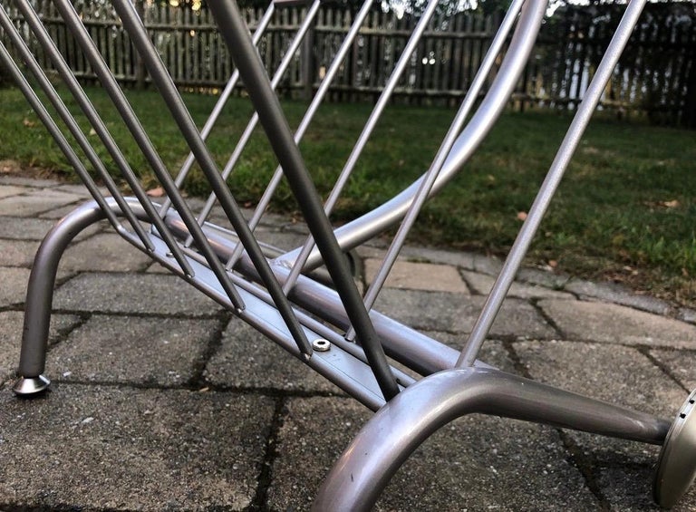 Postmodern Memphis Style Peter Maly Side Table Magazine Holder Ligne ...