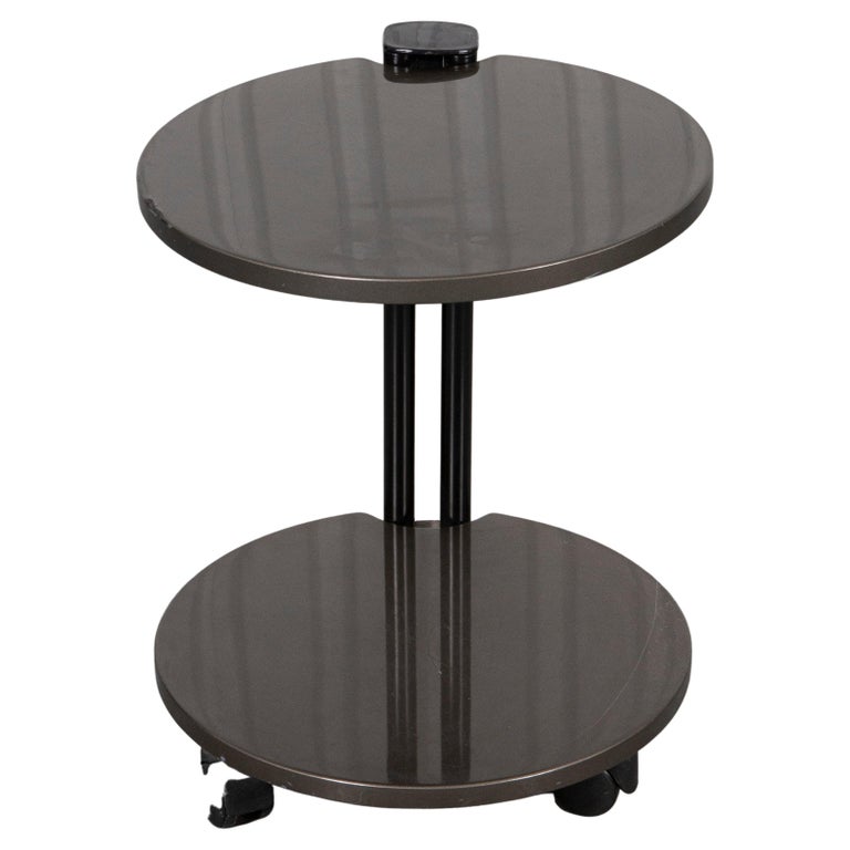 Post-Modern Mixed Media Two Tier Side Table For Sale at 1stDibs