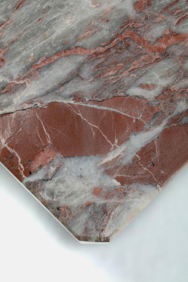 Post Modern Norwegian Fauske Marble Two Piece Sculptural Coffee Table ...