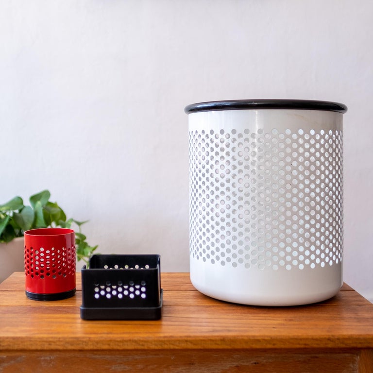 Postmodern Perforated Desk Set by Barbieri and Marianelli for Rexite at ...