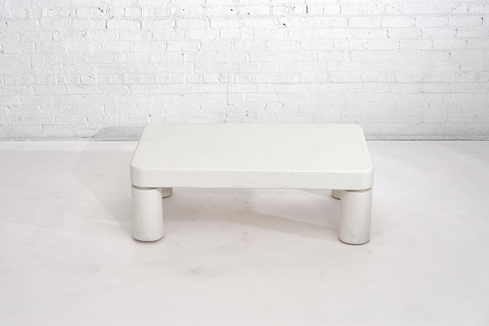 Postmodern Plaster Coffee Table, 1970 at 1stDibs | white plaster coffee ...