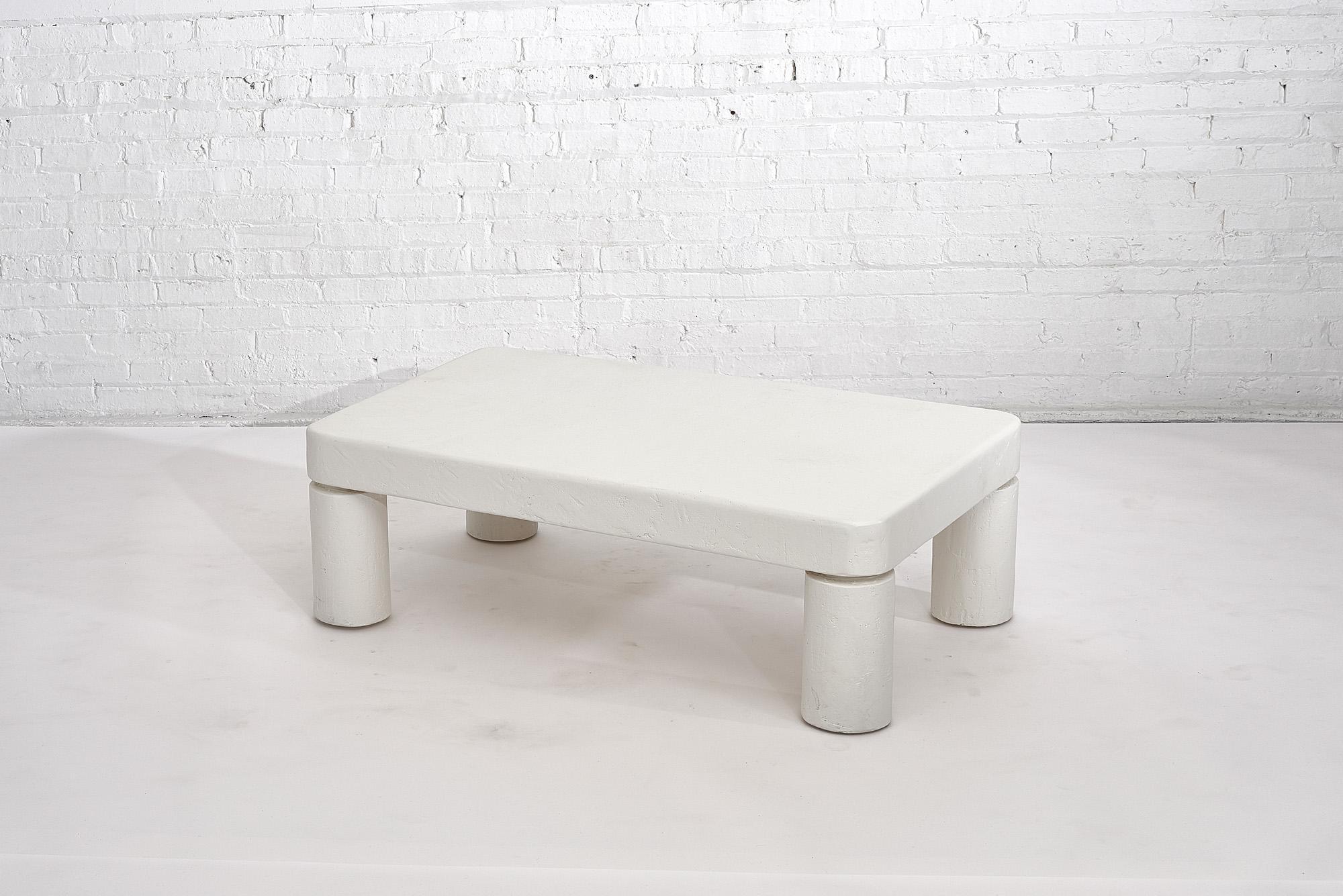 Postmodern Plaster Coffee Table, 1970 at 1stDibs | white plaster coffee ...