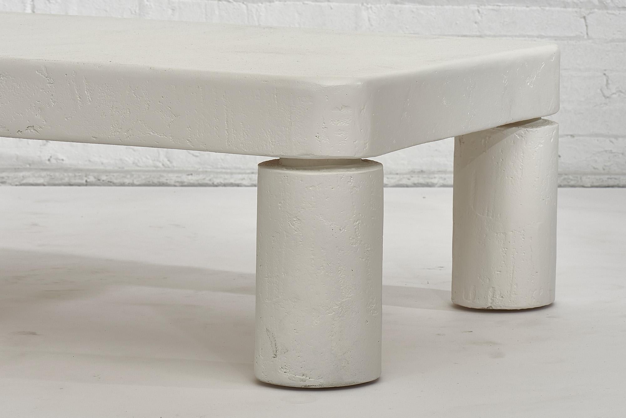 Postmodern Plaster Coffee Table, 1970 at 1stDibs | white plaster coffee ...