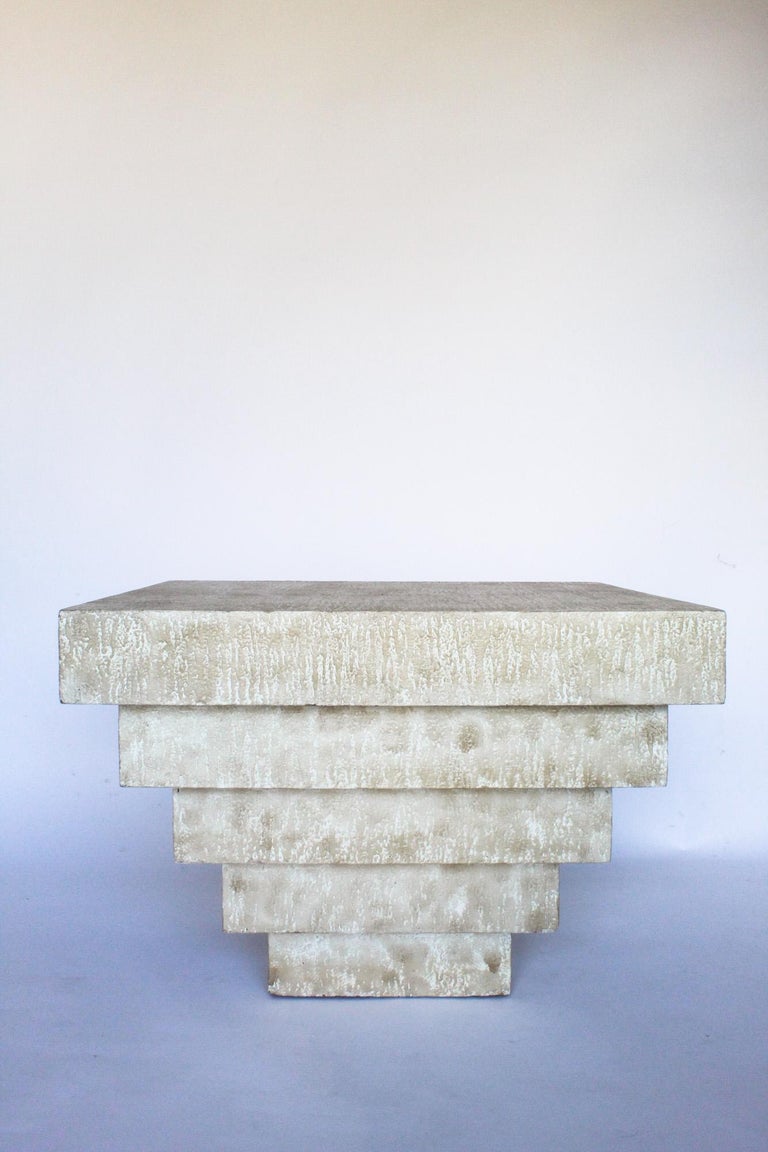 Postmodern Plaster Stacked Table For Sale at 1stDibs