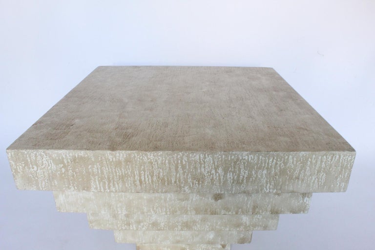Postmodern Plaster Stacked Table For Sale at 1stDibs