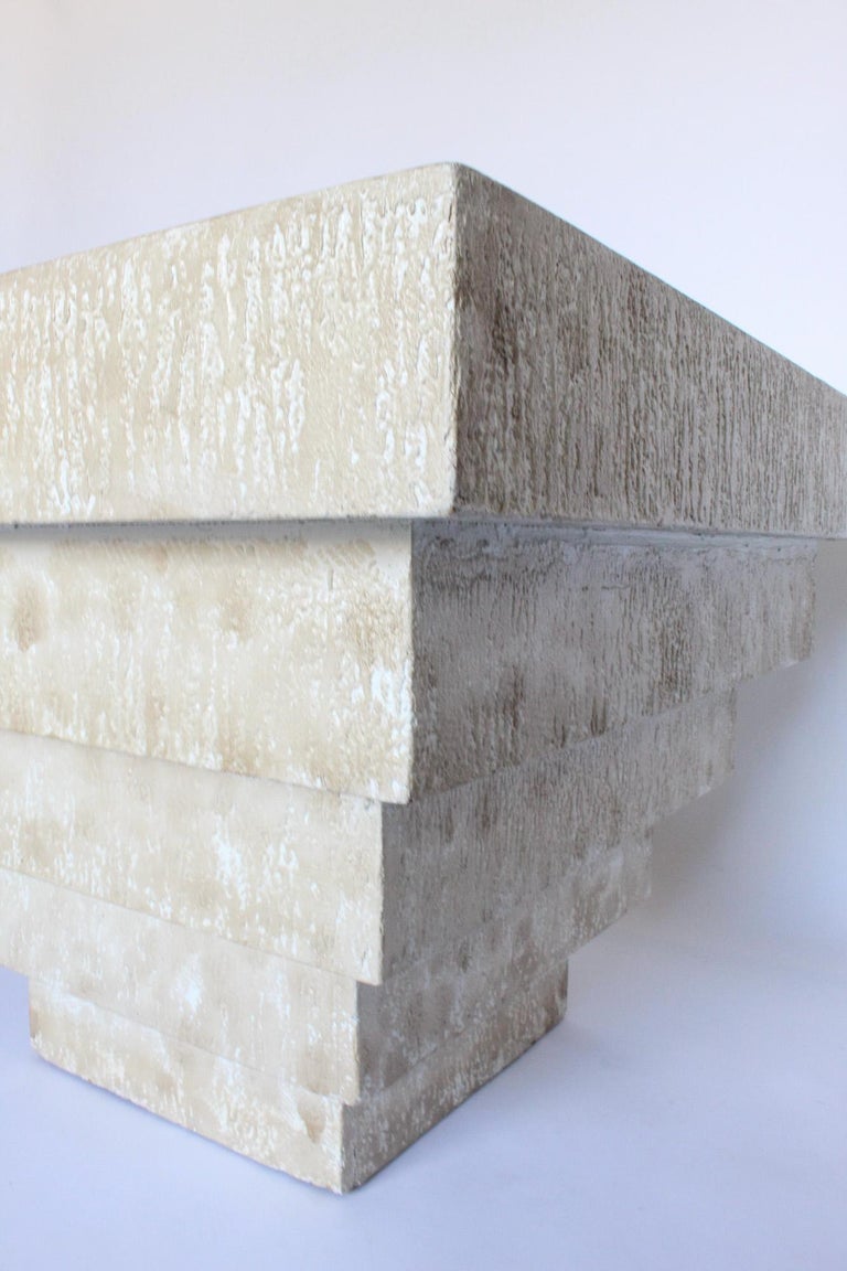 Postmodern Plaster Stacked Table For Sale at 1stDibs