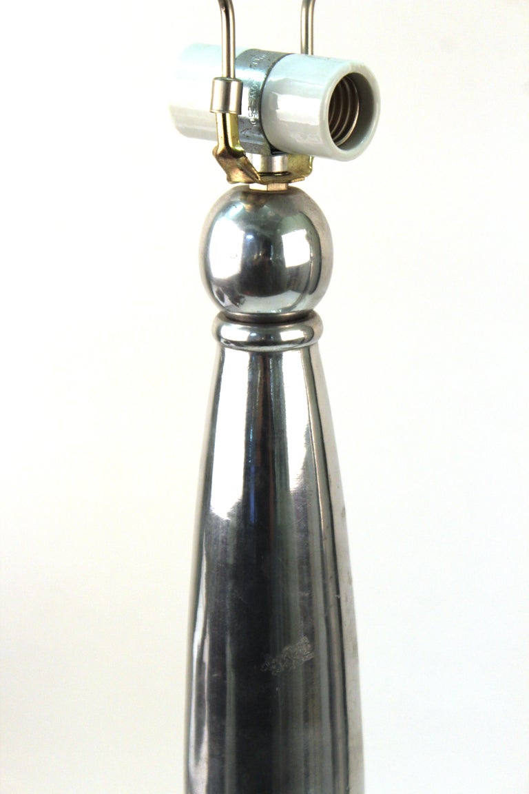 Postmodern Polished Aluminum Table Lamps For Sale at 1stDibs