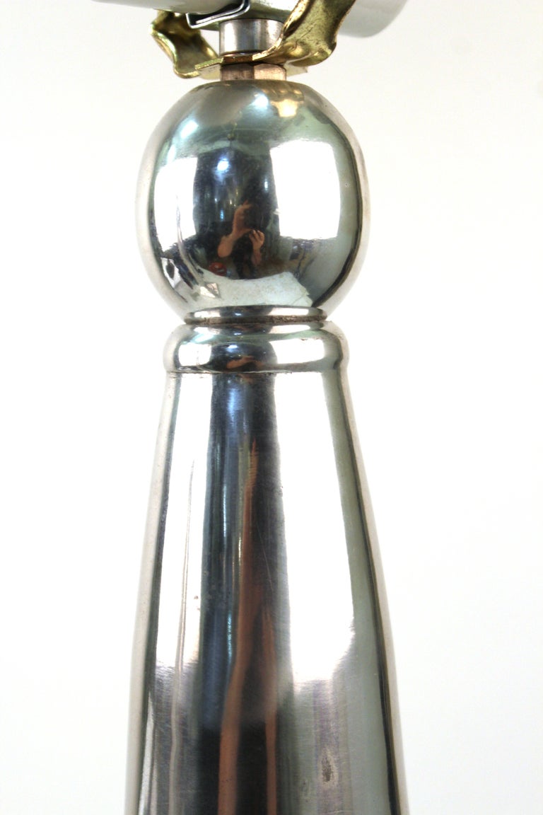 Postmodern Polished Aluminum Table Lamps For Sale at 1stDibs
