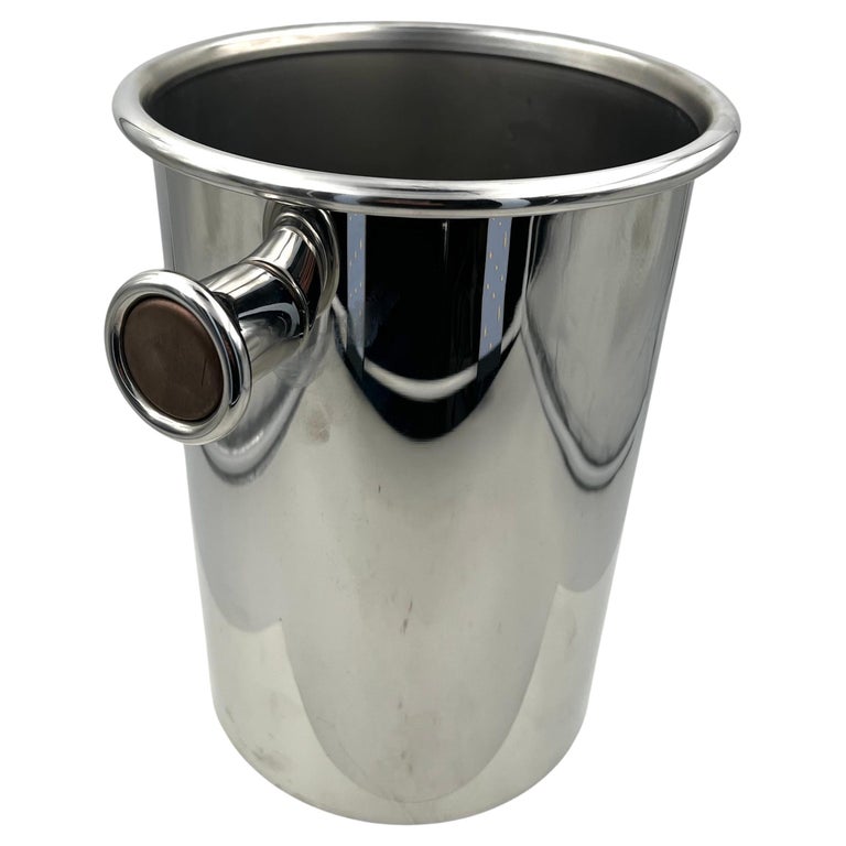 Post Modern Polished Stainless Ice Bucket by Ettore Sottsass for Alessi ...