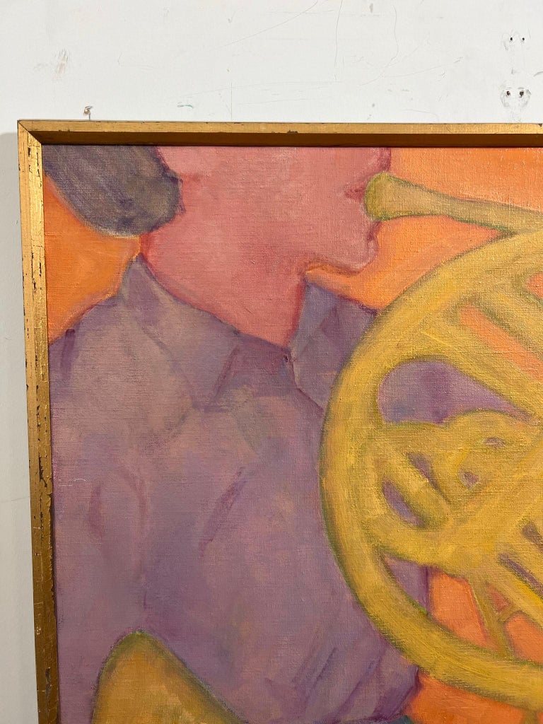 Post-Modern Portrait of a French Horn Player D. 1982 For Sale at 1stDibs