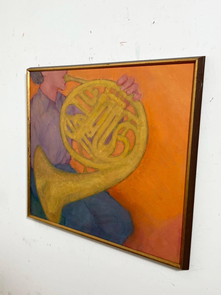 Post-Modern Portrait of a French Horn Player D. 1982 For Sale at 1stDibs