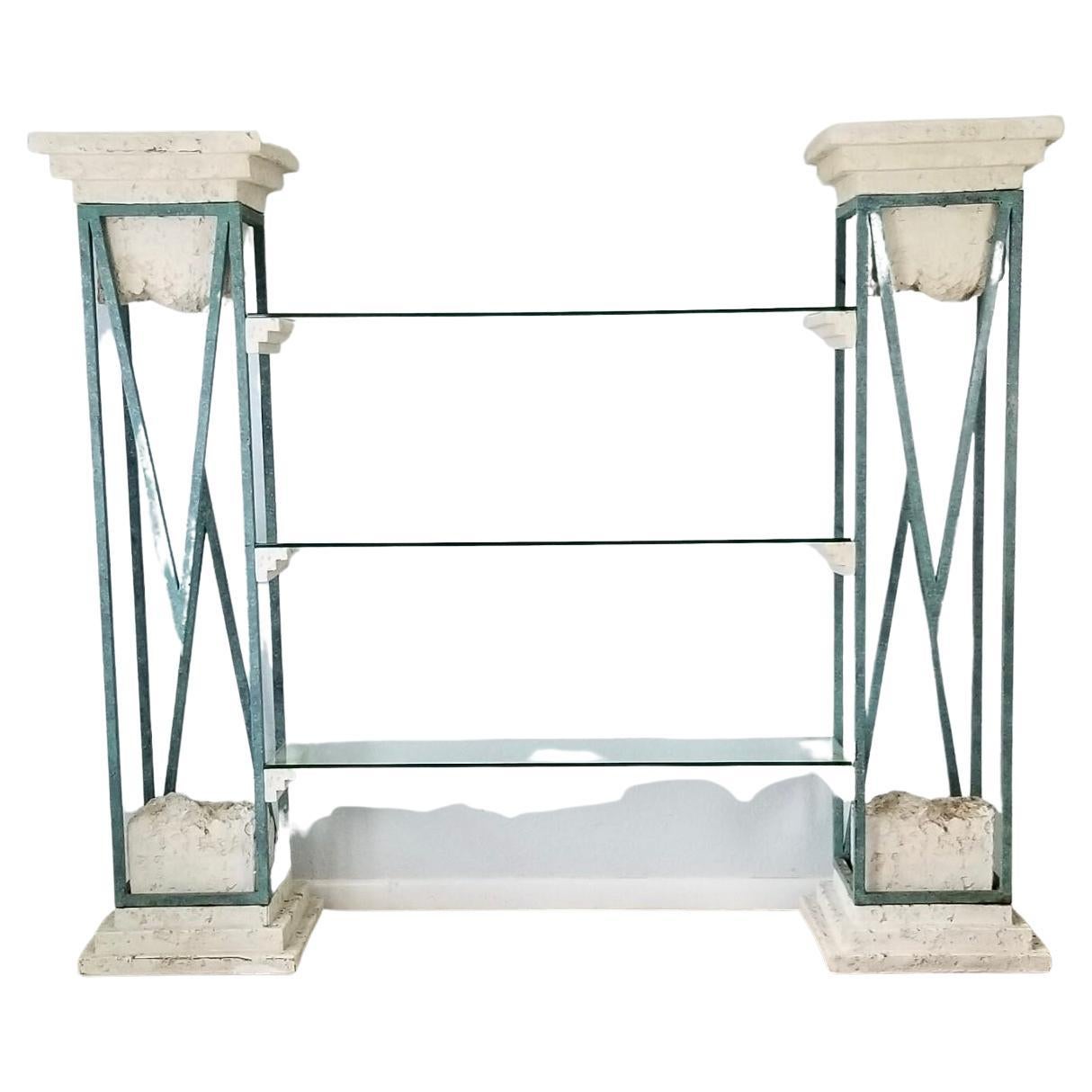 Post Modern Roman Pillar Shelf For Sale at 1stDibs