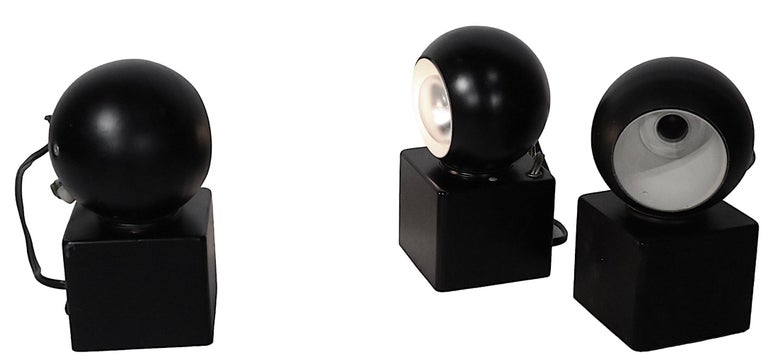 Post Modern Roxter Eyeball Spotlight Desk Lamp Model 7039, circa 1970s ...