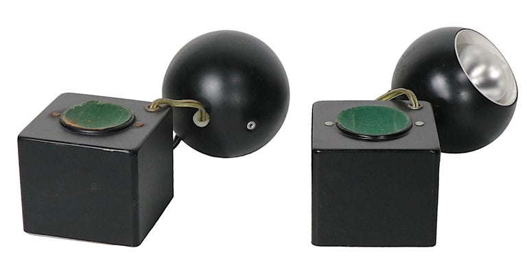 Post Modern Roxter Eyeball Spotlight Desk Lamp Model 7039, circa 1970s ...