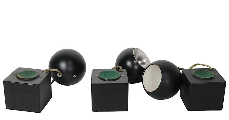 Post Modern Roxter Eyeball Spotlight Desk Lamp Model 7039, circa 1970s ...