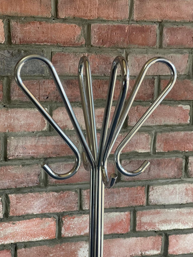 Post Modern Stainless Steel Coat Rack For Sale at 1stDibs