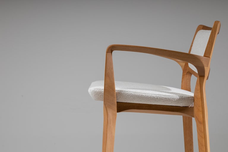 Post Modern Stool in Solid Wood, Caning Back and Seat, Counter or Bar ...