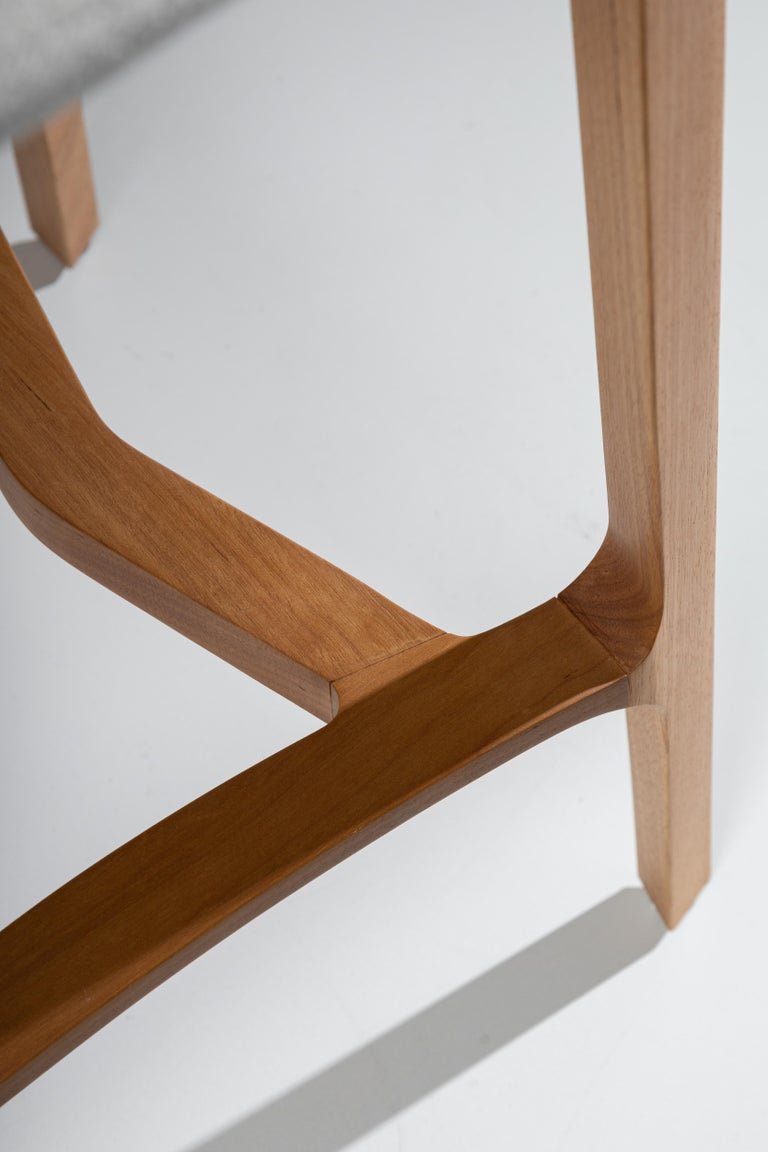 Post Modern Stool in Solid Wood, Caning Back and Seat, Counter or Bar ...