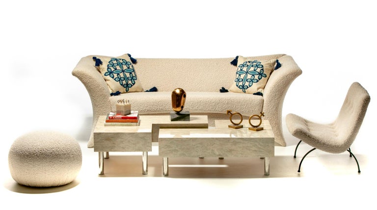 Post Modern Two Part Onyx Marble and Chrome Coffee Table For Sale at ...