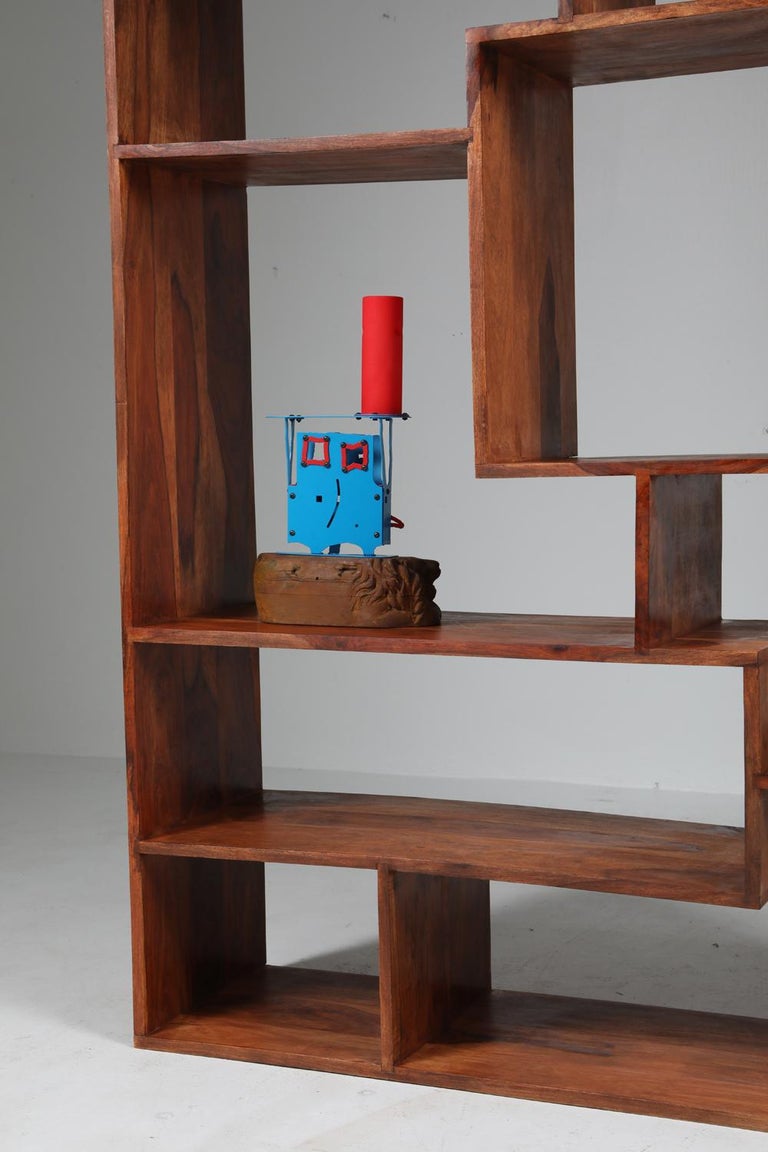 Postmodern Walnut Shelves, Italy, 1970s at 1stDibs