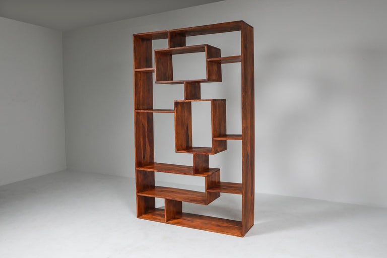 Postmodern Walnut Shelves, Italy, 1970s at 1stDibs