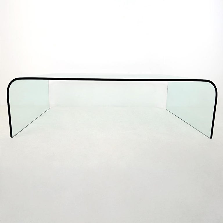 Postmodern XL Wide Waterfall Cocktail Table by Angelo Cortesi for Fiam ...