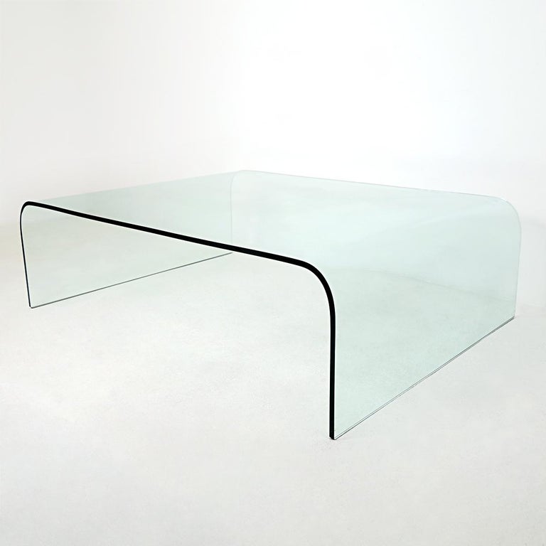 Postmodern XL Wide Waterfall Cocktail Table by Angelo Cortesi for Fiam ...