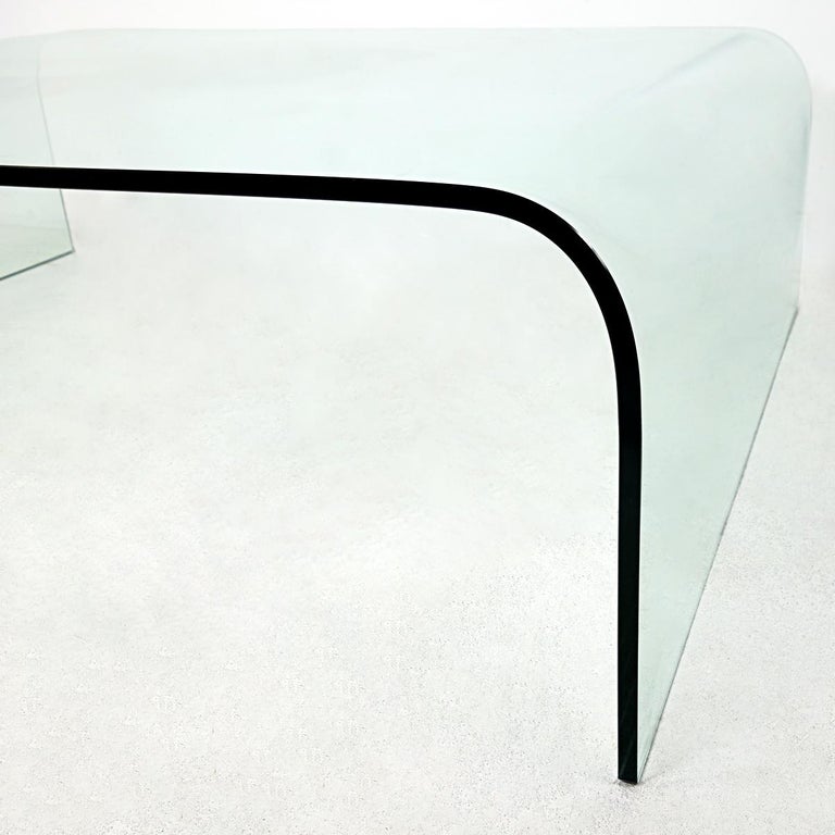 Postmodern XL Wide Waterfall Cocktail Table by Angelo Cortesi for Fiam ...