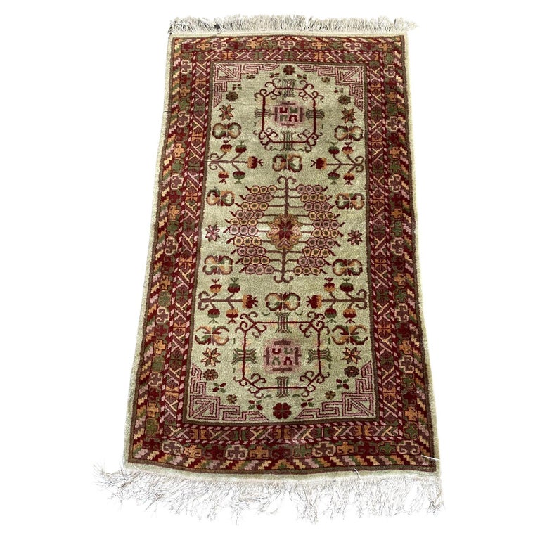 Post War Persian Style Runner Hand Loom 1950s Rug Runner For Sale at ...