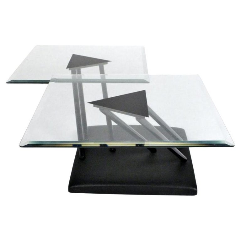 Postmodern 1980s Adjustable Cocktail Table by Italian Manufacturer ...