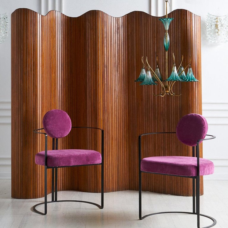 Postmodern Accent Chair in Fuschia at 1stDibs