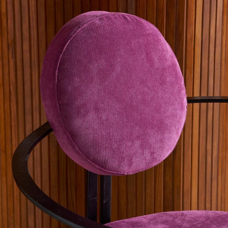 Postmodern Accent Chair in Fuschia at 1stDibs