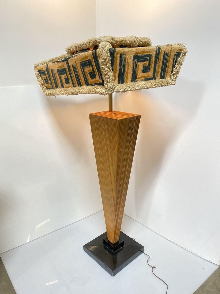 Postmodern Angular Sculptural Floor Lamp in the Style of Paul Frankl ...
