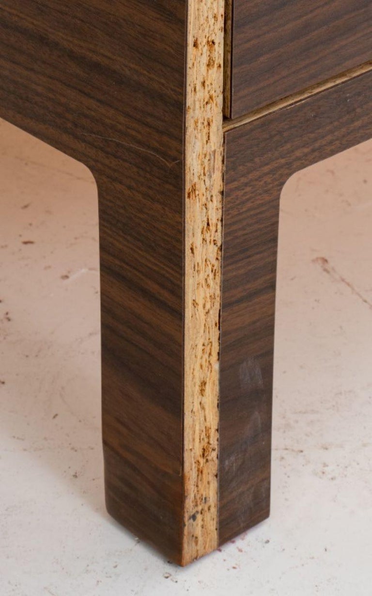 Postmodern Architect-Designed Plywood and Steel Desk For Sale at 1stDibs