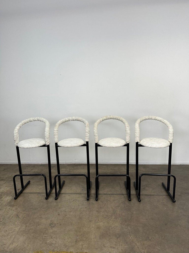 Postmodern Bar Stools, Set of Four For Sale at 1stDibs