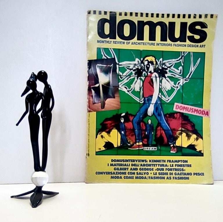 Postmodern Black Murano Glass Decorative Item of a Couple, Italy, 1990s ...