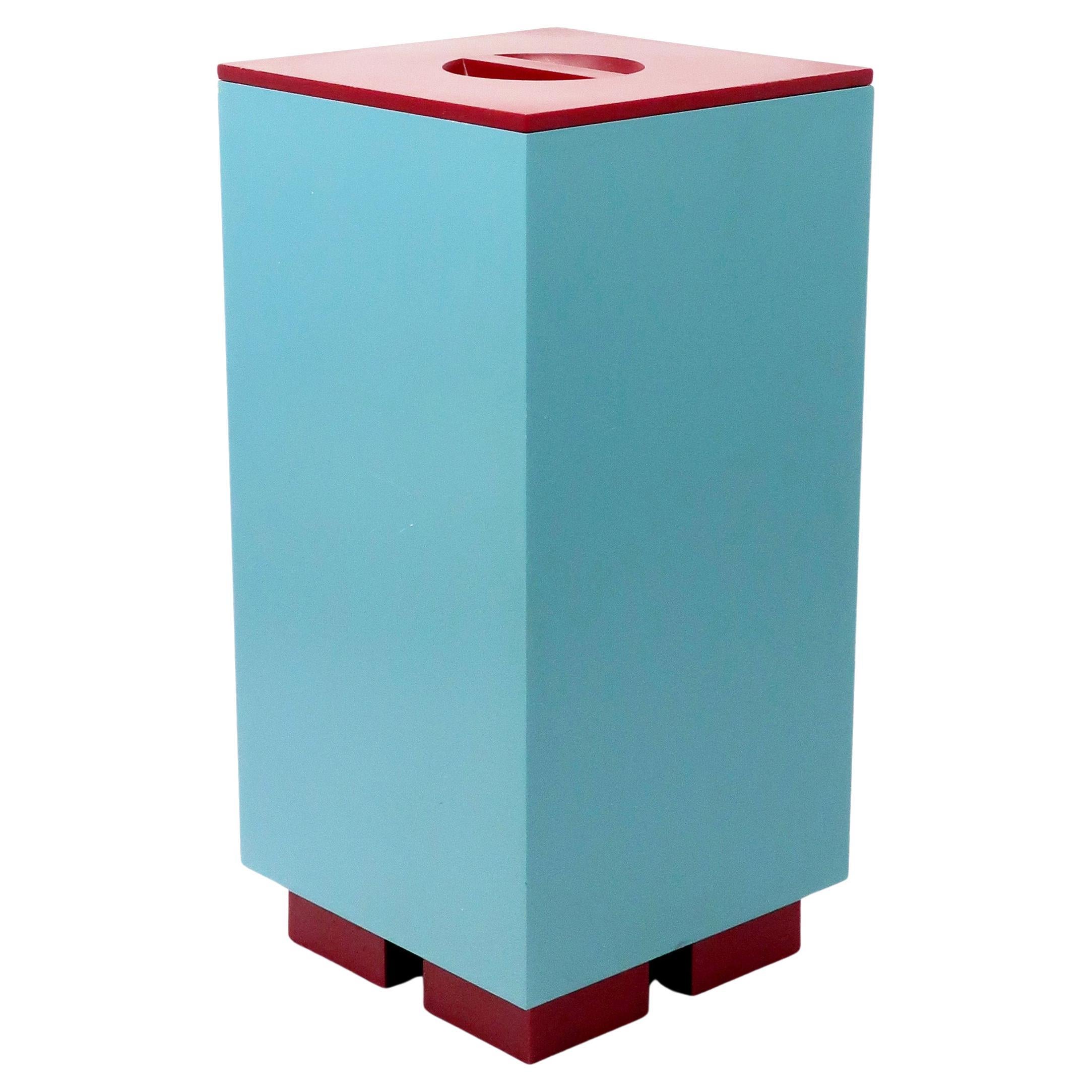 Postmodern Blue Euclid Storage Container by Michael Graves for Alessi ...