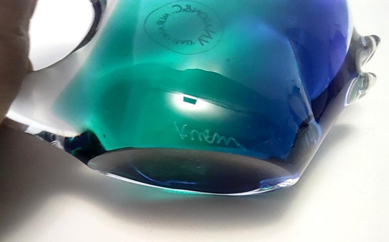 Postmodern Blue Murano Glass Fish Decorative Figure by Vincenzo Nason ...