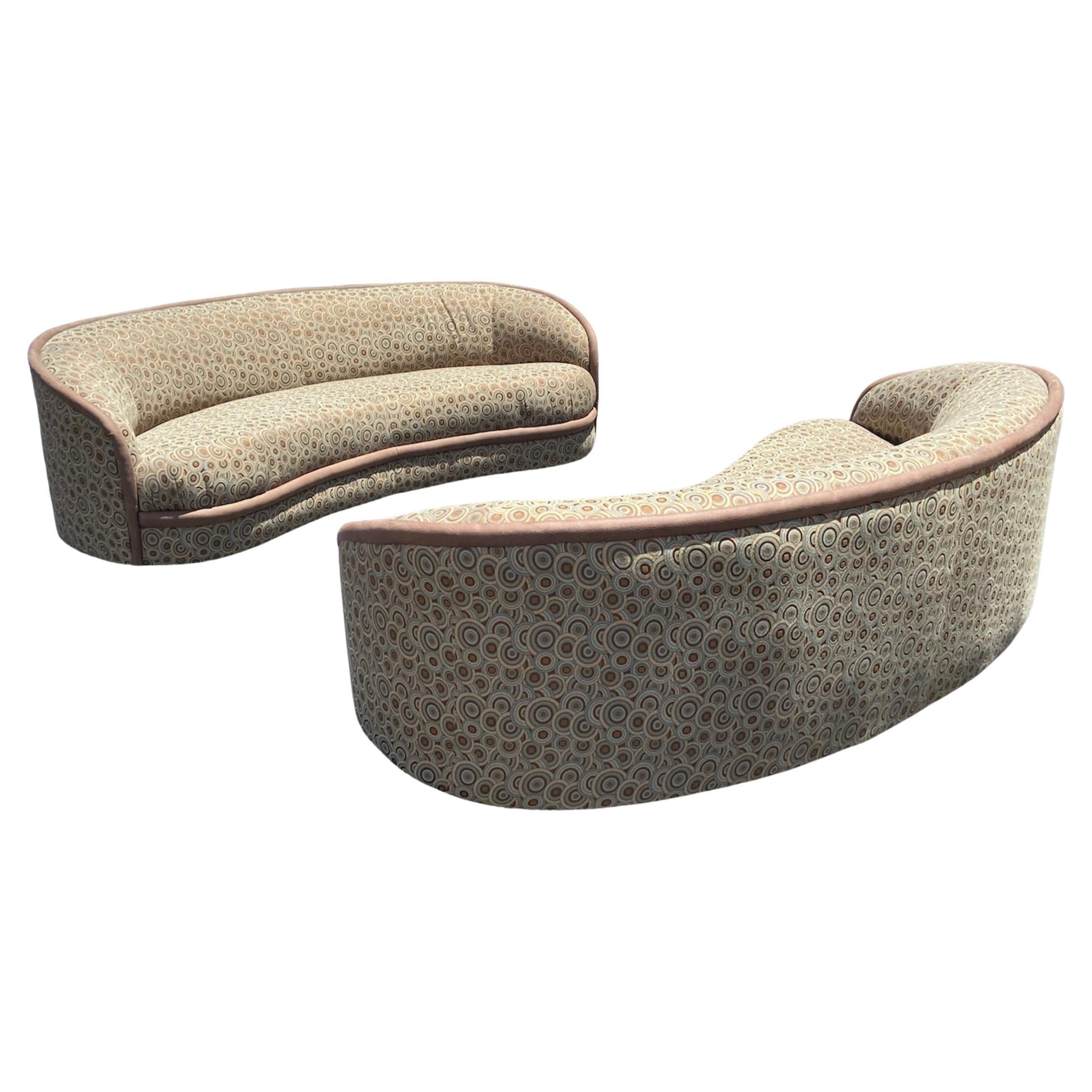 Postmodern Leather and Chrome Sofa, c.1970 For Sale at 1stDibs