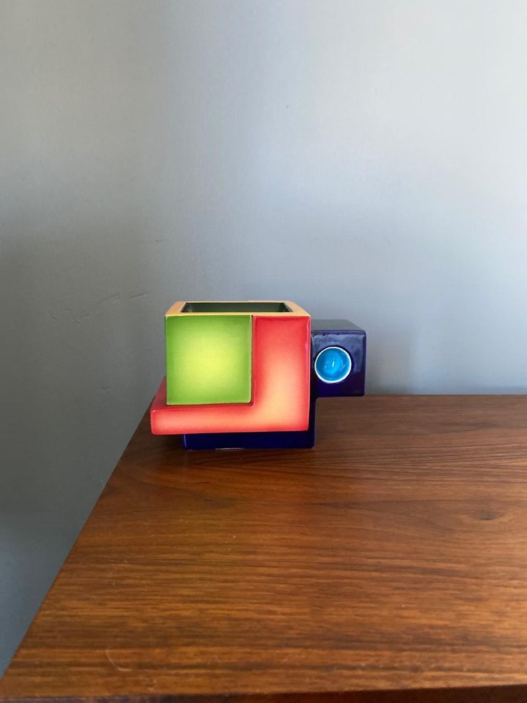 Postmodern Ceramic Fred Stodder Geometric Mug at 1stDibs